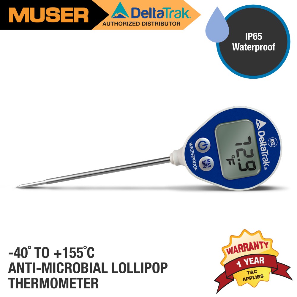 DeltaTrak 11050 Anti-Microbial Lollipop Thermometer Penyukat Suhu ...