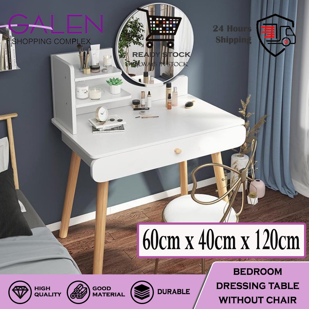 【Warranty】60cm/80cm Dressing Table Bedroom Storage Furniture Dressing ...