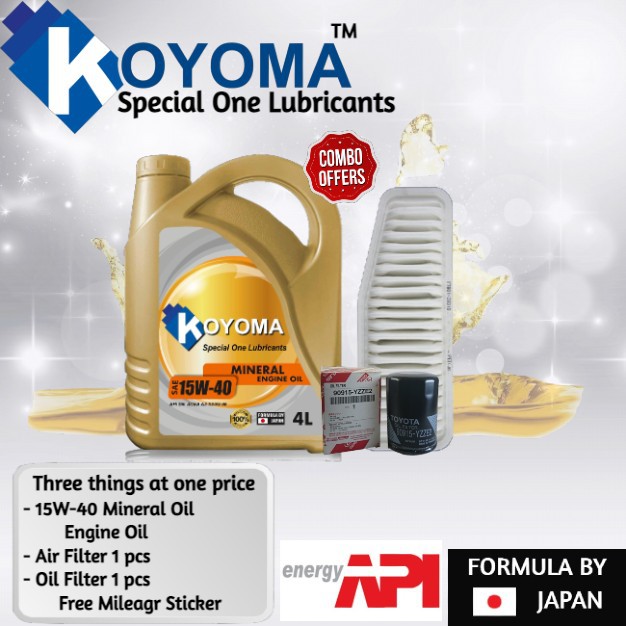TOYOTA ESTIMA ACR30, ALPHARD 2.4 OIL FILTER + AIR FILTER + KOYOMA ...