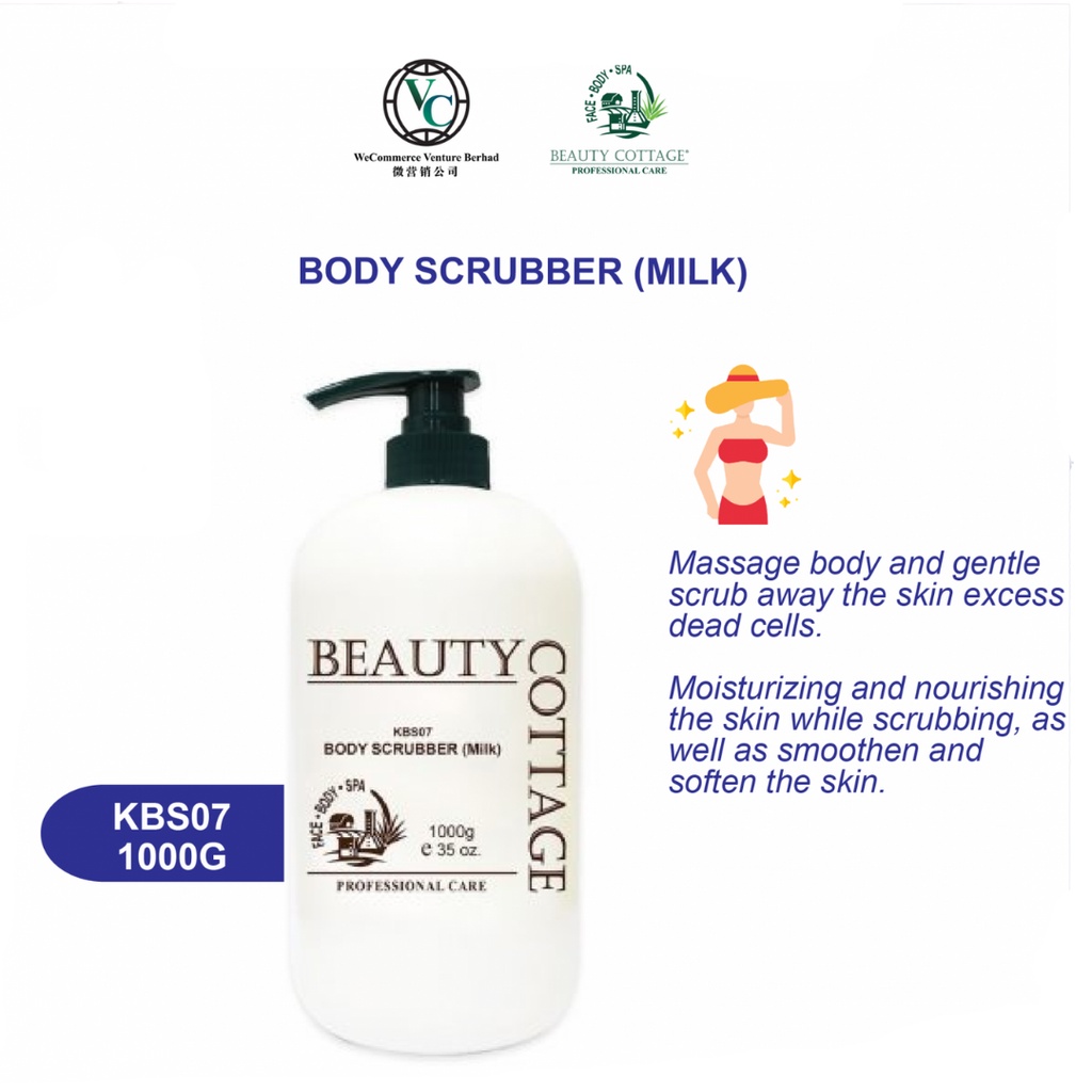 Beauty Cottage Body Scrubber – Milk (1000ml) | Shopee Malaysia