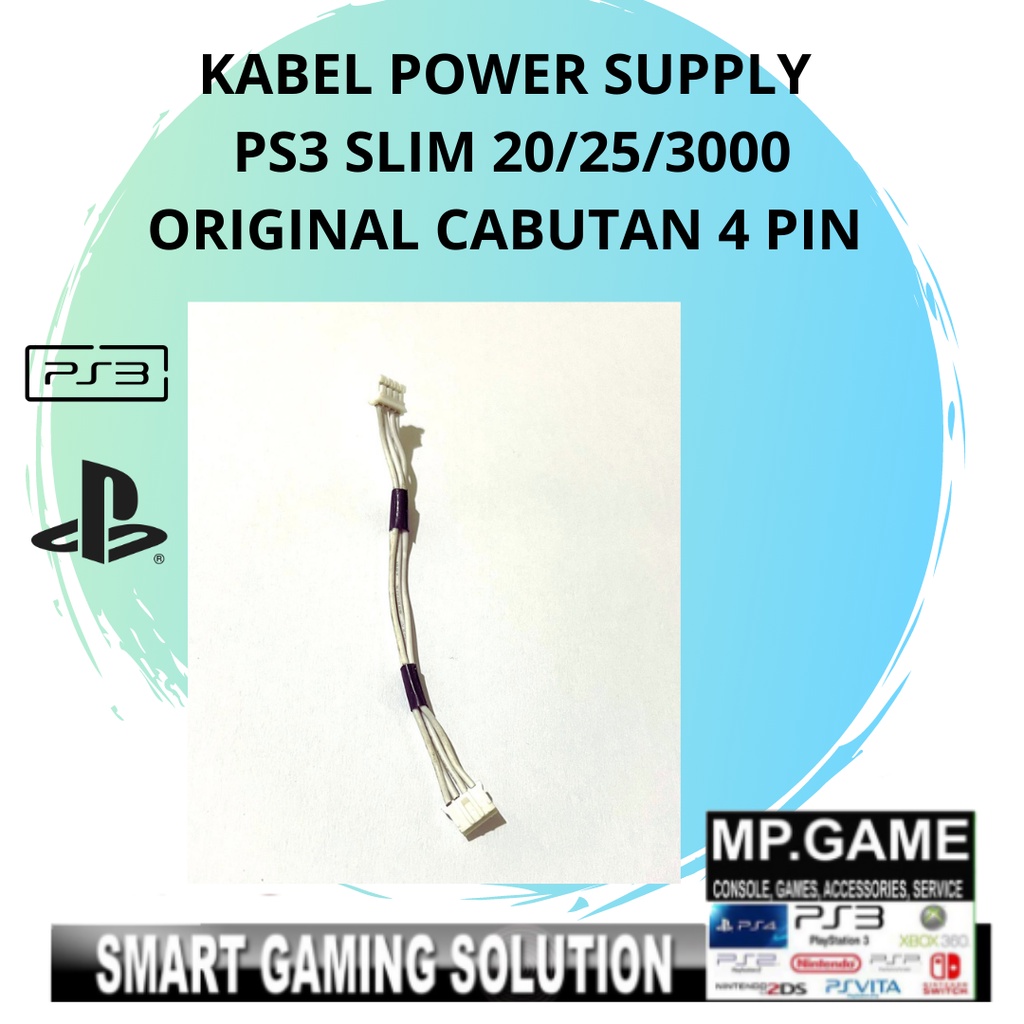 MESIN Ps3 SuperSlim Power Supply Socket Cable PS3 Slim 4 pin machine ...