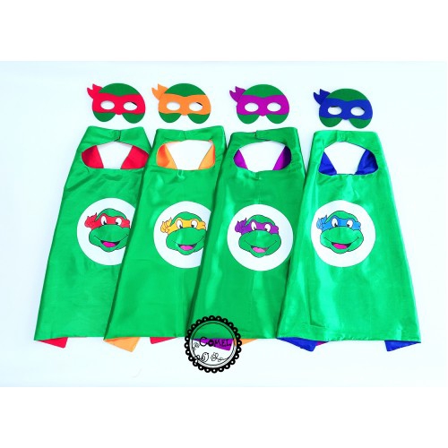 Comel Kids Ninja Turtles Mask Cape Cosplay | Shopee Malaysia
