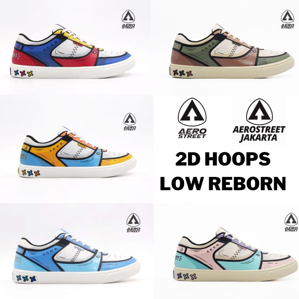 MERAH PUTIH [ORIGINAL] New!! 2D Hoops Low Reborn Series Red Blue/Light ...