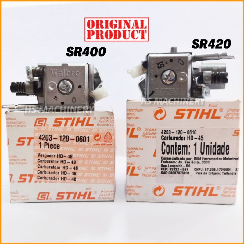 Original SR400 SR420 SR5600 BR420 Mistblower Carburetor (Original Pump ...