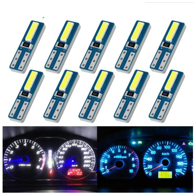 T5 Led Bulb Canbus W3W 74 286 W1.2W Super Bright Car Interior Lights Auto Dashboard Lamp Warning ...