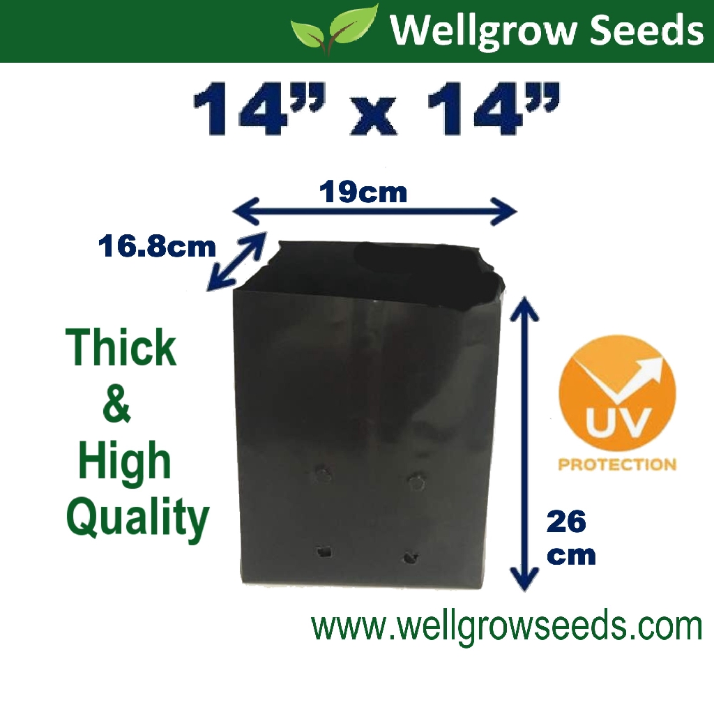 Polybag Polibeg Hitam/ Putih 1KG (Nursery Growing Bag Thick UV ...