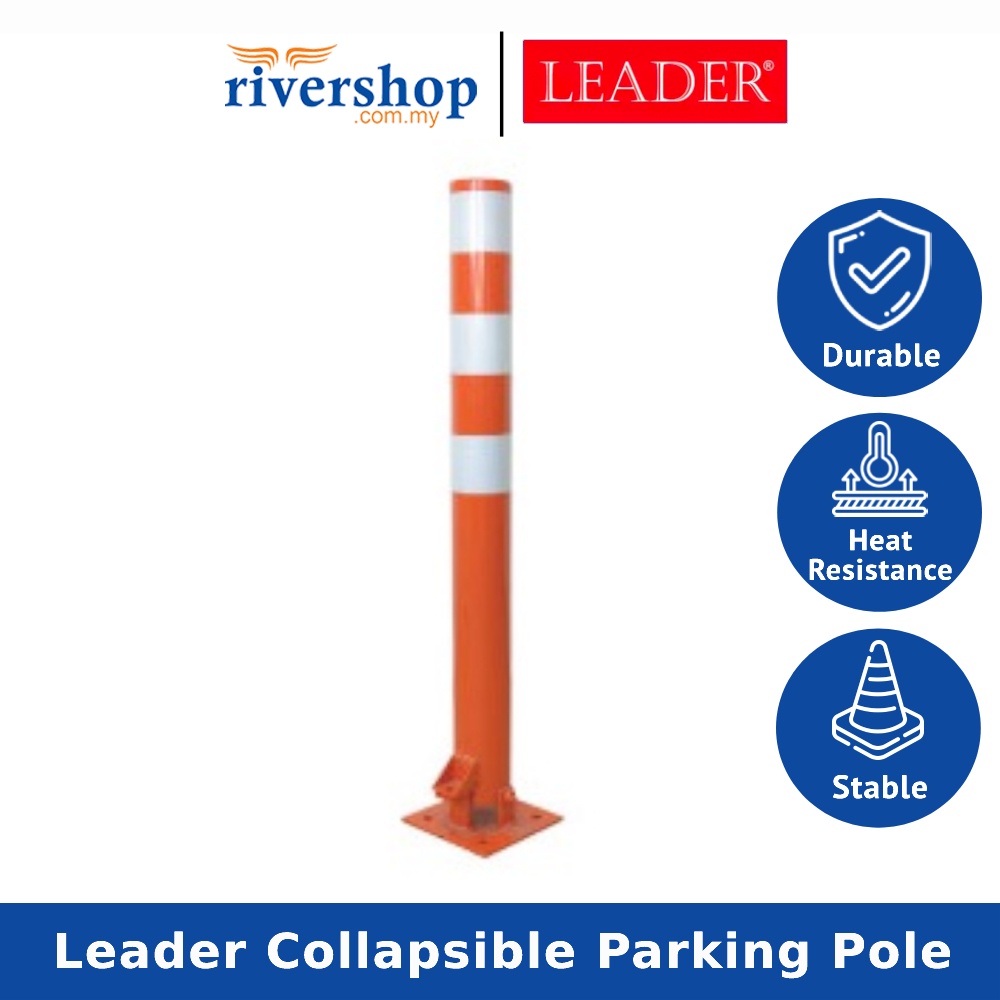 LEADER Collapsible Parking Pole C/W Screw / Folding Collapsible Road ...