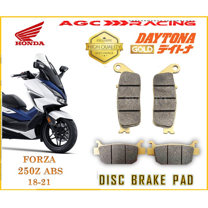 HONDA DISC BRAKE PADS FORZA 250 Z 18-21 GOLD QUALITY | Shopee Malaysia