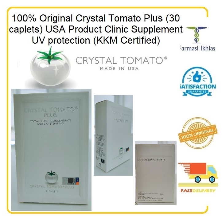 100% Original Crystal Tomato Plus (30/60 Caplets) USA Product Clinic ...
