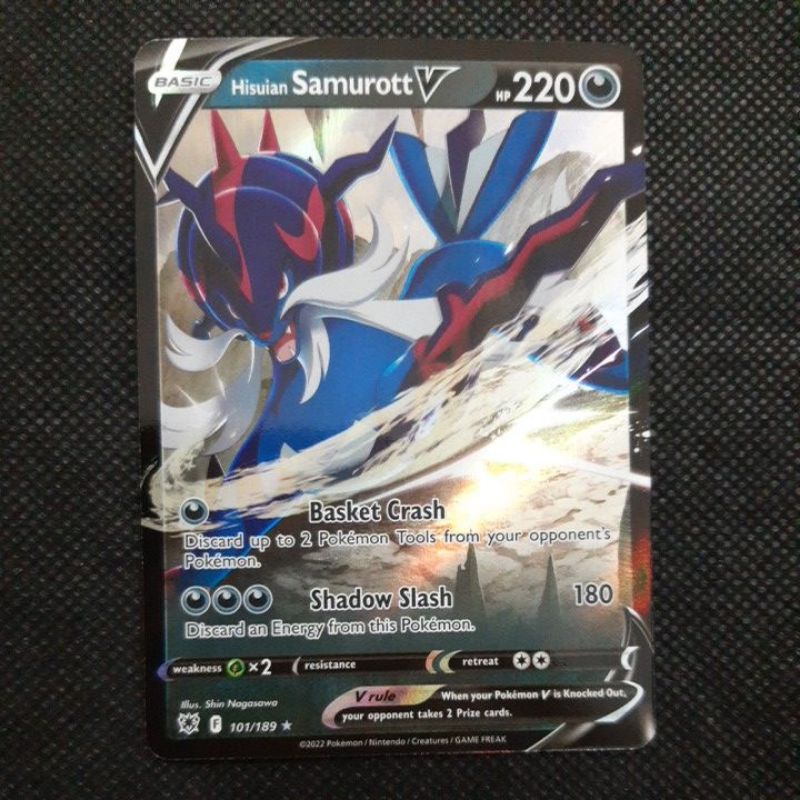 Pokemon Card TCG : Astral Radiance : Hisuian Samurott V 101/189 Ultra ...