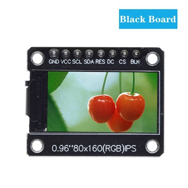 TFT Display 1.3 inch IPS 7P SPI HD 65K Full Color LCD Module ST7735 Drive IC black colour For ...