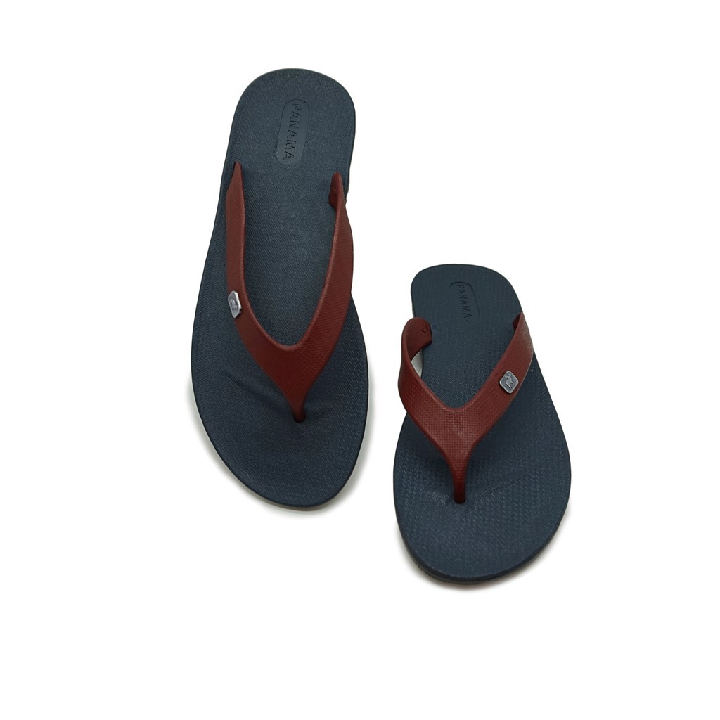 Panama Sandals Men Navy / Brick Red Pd05 | Diverse Guy Sandals | Shopee Malaysia