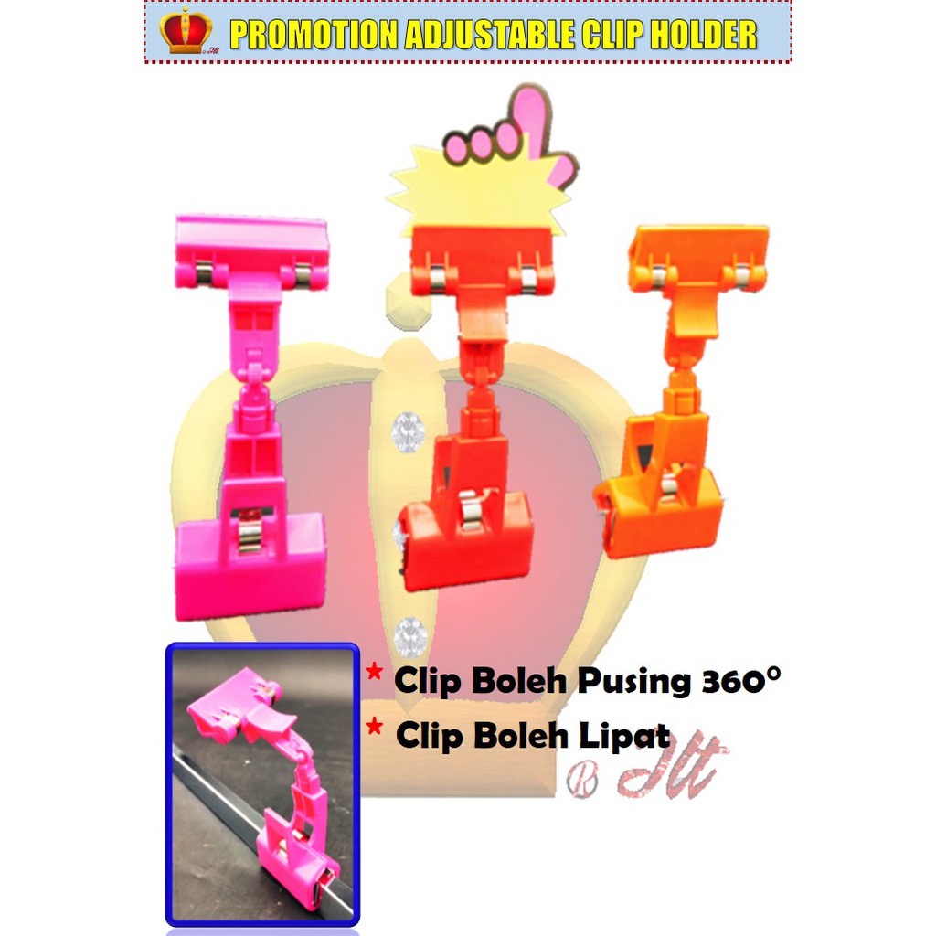 Pop Sign Card Adjustable Price Tag Pop Sign Card Display Clamp Clip ...