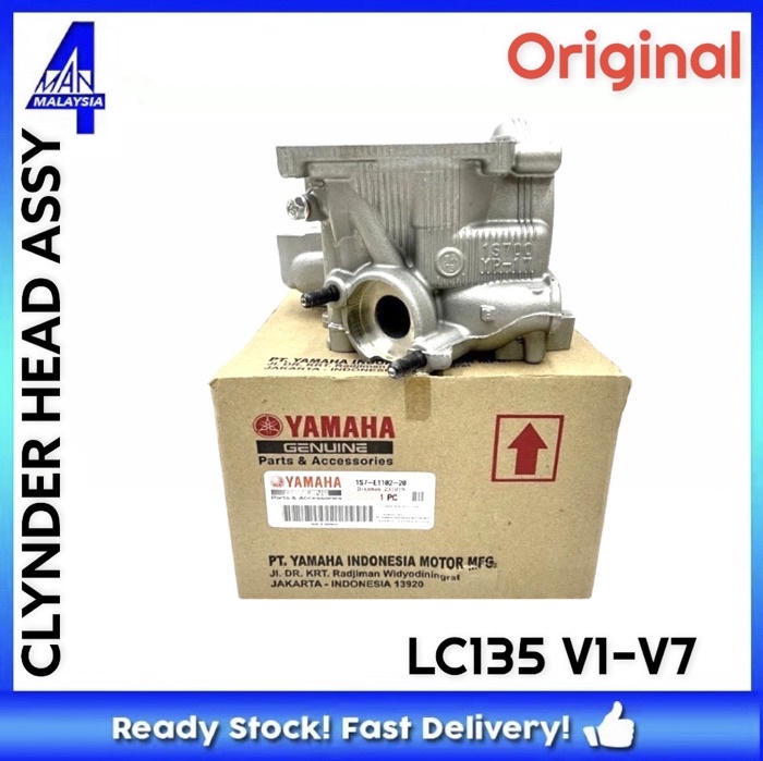 LC135 CYLINDER HEAD ONLY ORIGINAL FZ150 FZ 150 Y15 Y15ZR HEAD KOSONG ONLY CLYINDER HEAD ASSY ...