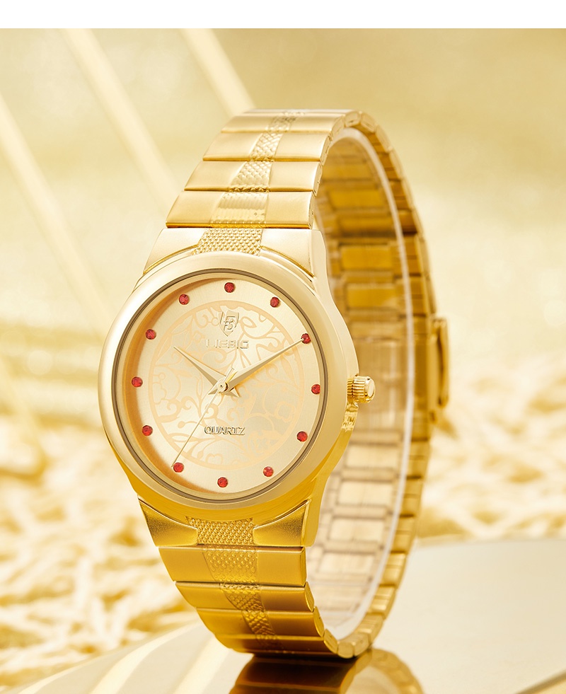 LIEBIG Quartz Watch Stainless Steel Couple Watch 30M Waterproof ...