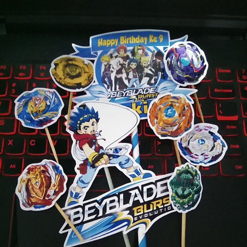 Beyblade cake topper bey blade burst vault cake | Shopee Malaysia