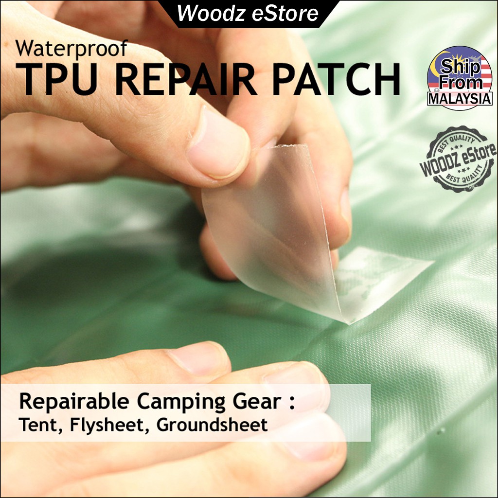 [Woodz] 5pcs Self Adhesive TPU Sticker Waterproof Outdoor Tent Jacket ...