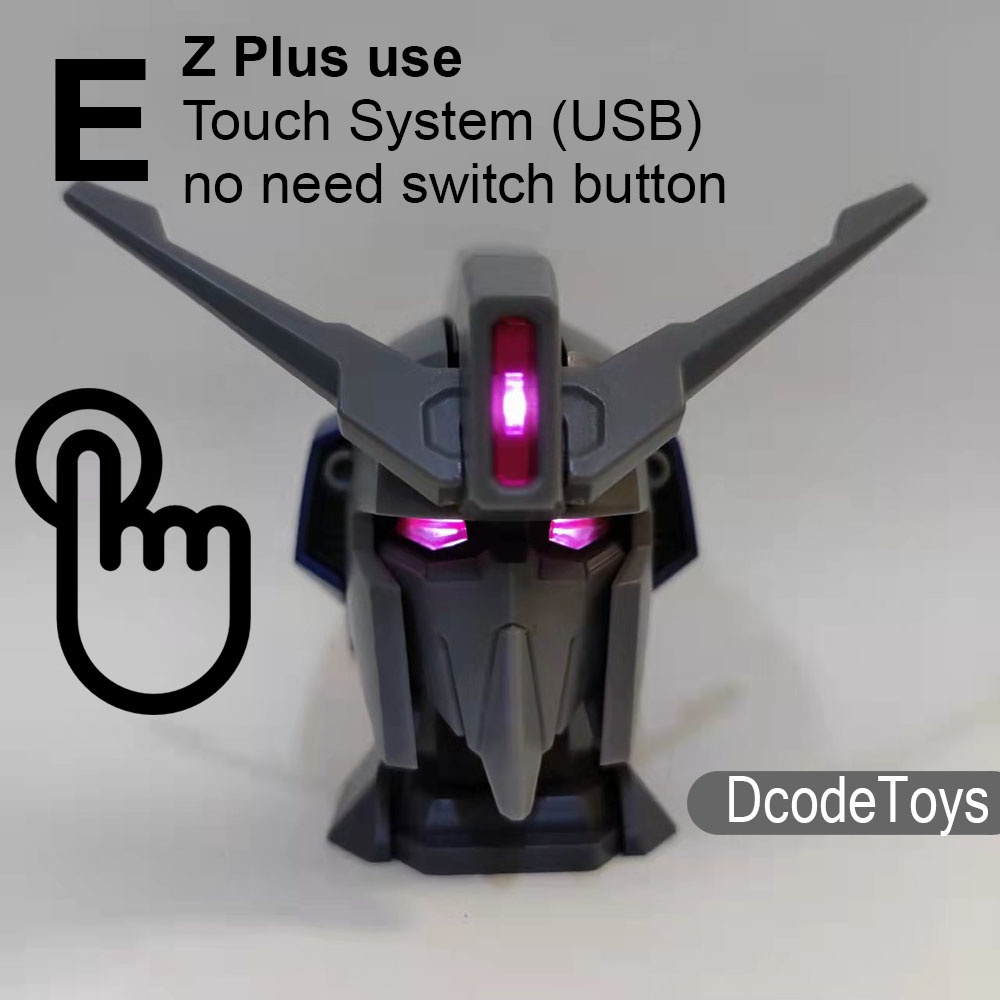 LED ZETA light touch USB / Battery set - for BANDAI Exceed Model Zeta Head use - gunpla gundam ...