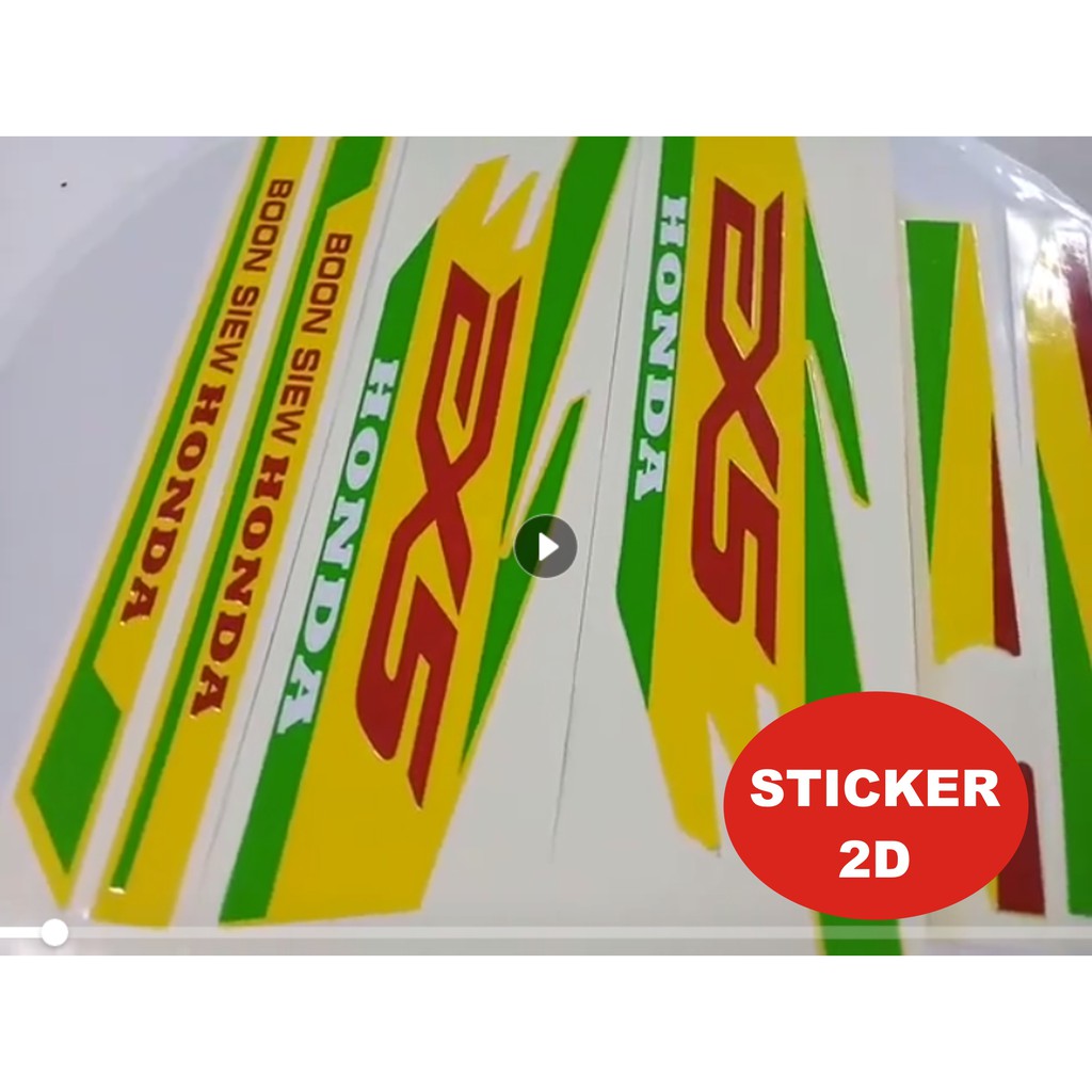 20230831-1101 STICKER HONDA EX5[5] C100 ORACAL CLEAR COATED STICKER 2D ...