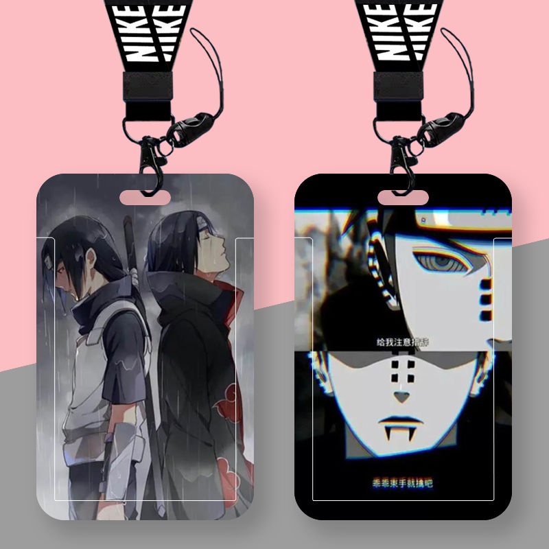 Anime Naruto Student School ID Card Meal Card Holder Hanging Long ...