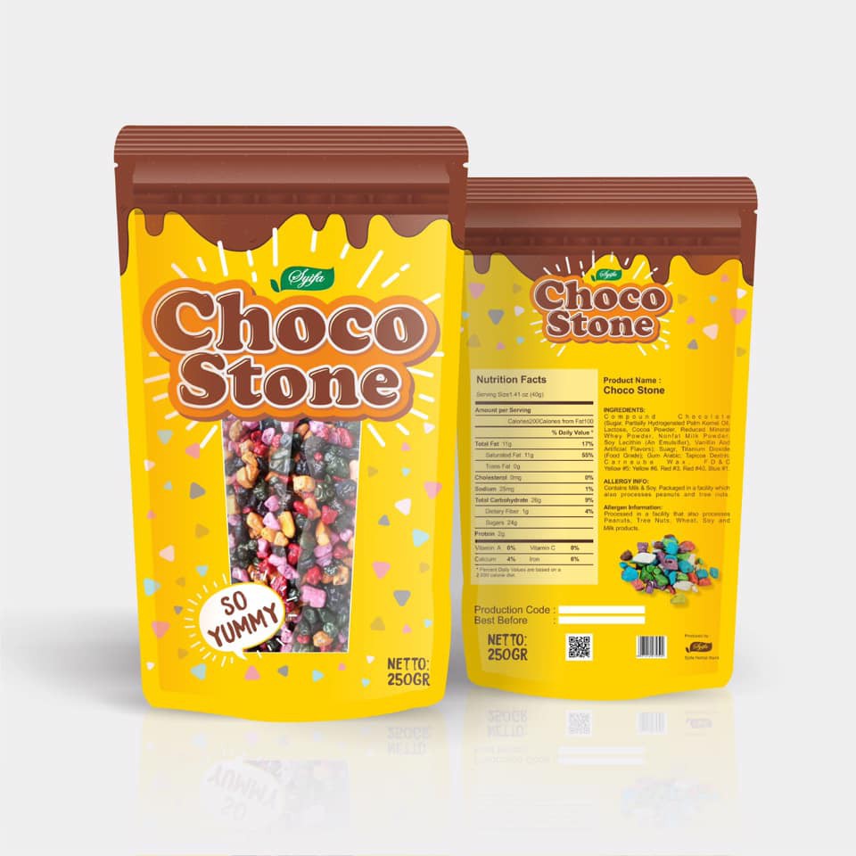 Choco STONE 250gram Chocolate Pebbles 250gram SYIFA Natural HERBAL ...