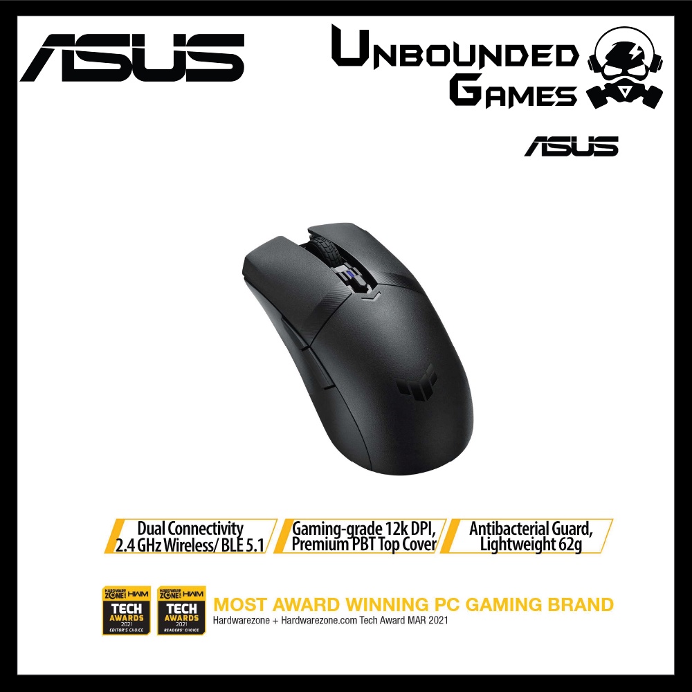 Asus TUF gaming mouse m4 wireless lightweight ambidextrous with dual ...
