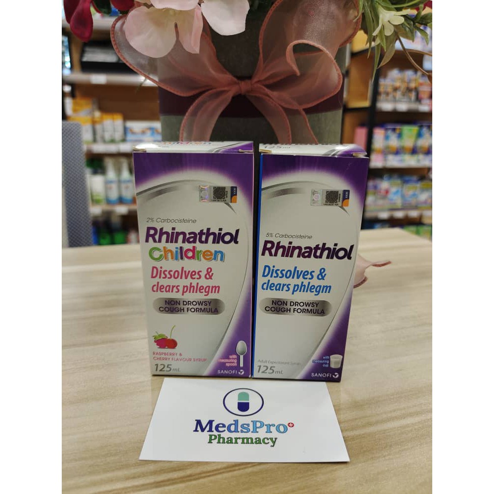 Rhinathiol Children/Adult Syrup 125ml Dissolves & Clear Phlegm Non ...