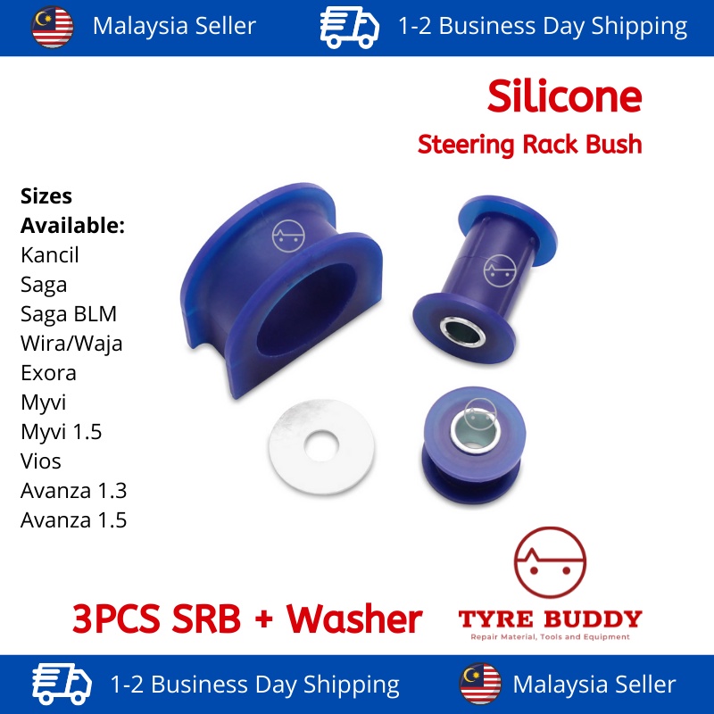 Heavy Duty Silicone Steering Rack Rubber & Bush For Myvi Proton Perodua ...