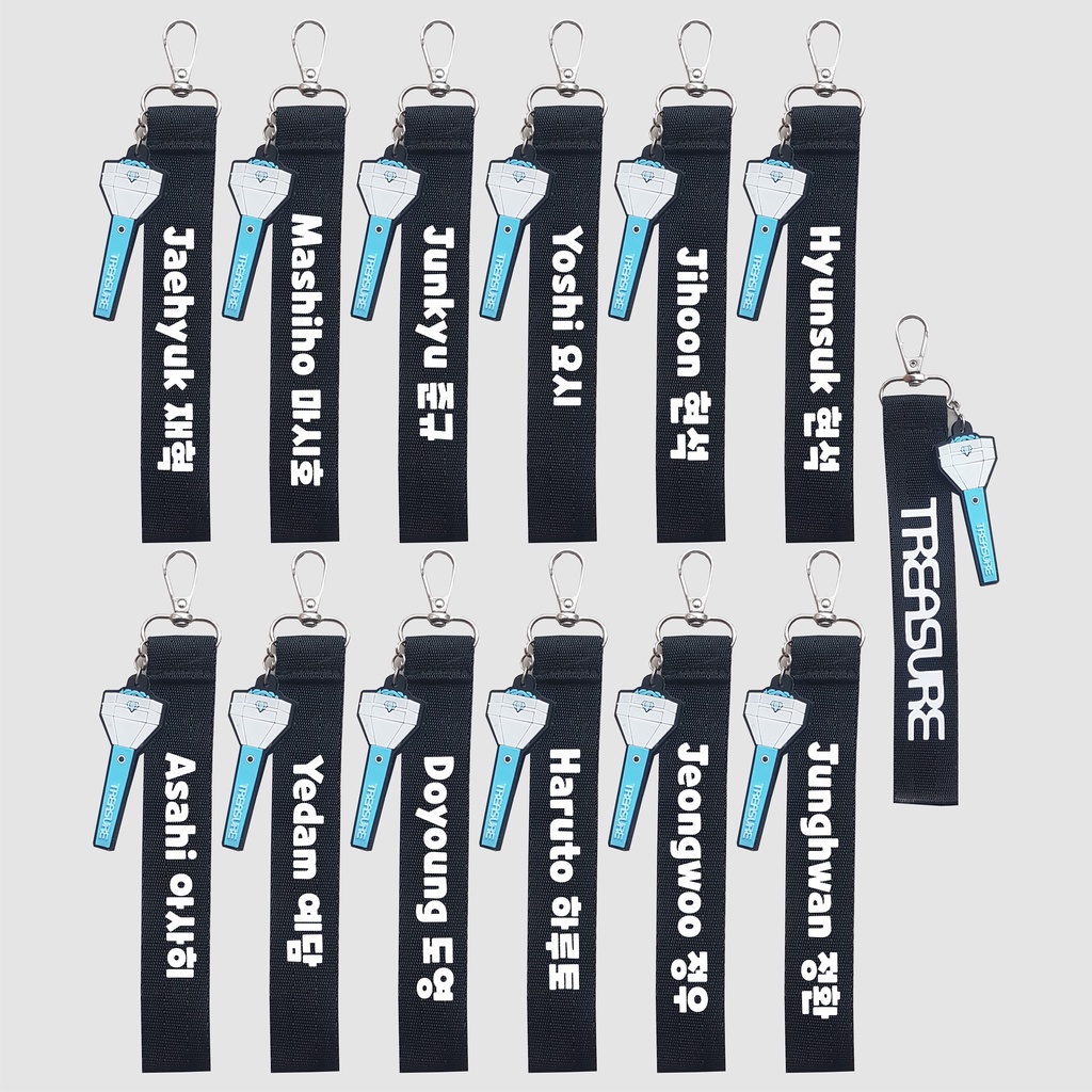 Treasure STRAP NAME KEYCHAIN LIGHTSTICK LANYARD KPOP | Shopee Malaysia