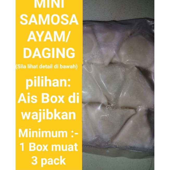 (Mini Samosa Ayam/Daging Frozen) | Shopee Malaysia