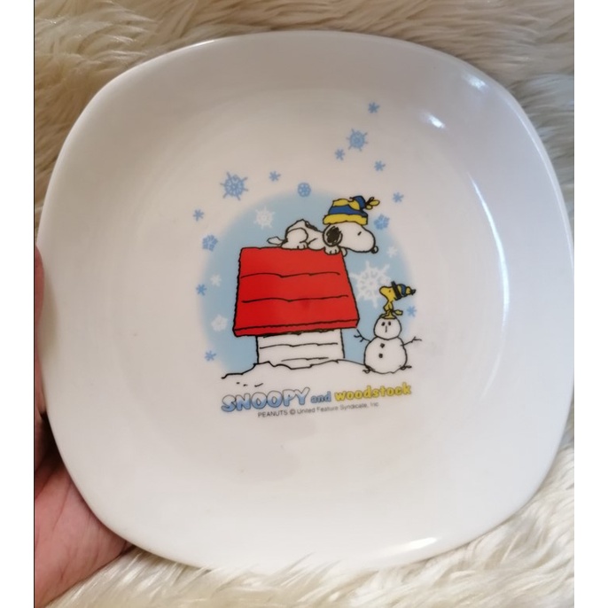 Original Japan Peanuts Snoopy Ceramic Plate! So cute! Worth to collect ...