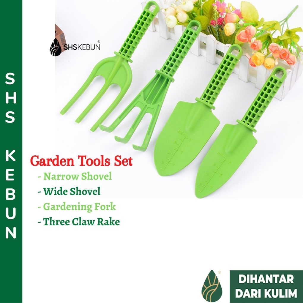 Set Alat Berkebun Plastik Kanak-Kanak 4pcs Gardening Tools Set for Kids ...