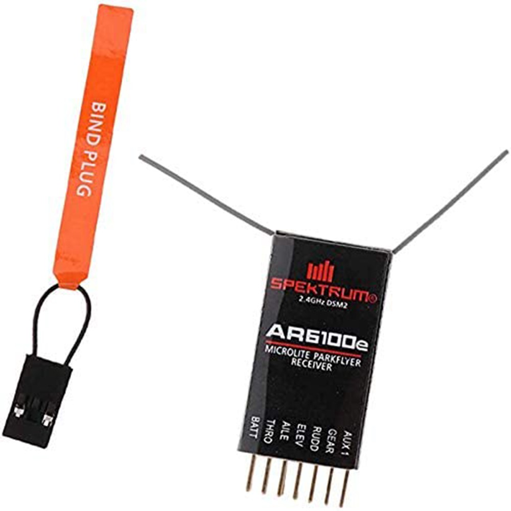AR6100E Receiver RC Model DSM2 2.4GHz Compatible 6 Channel 6CH RC Hobby ...