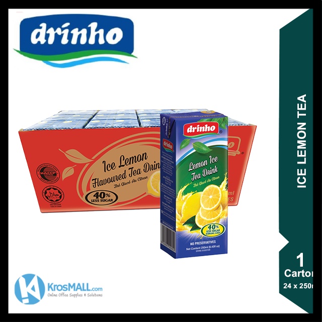 Drinho Ice Lemon Tea Drink 1 Carton (24 x 250ml) | Shopee Malaysia