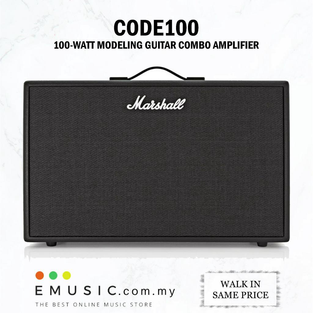 Marshall Code100 100-Watt Modeling Guitar Combo Amplifier (Code-100 ...