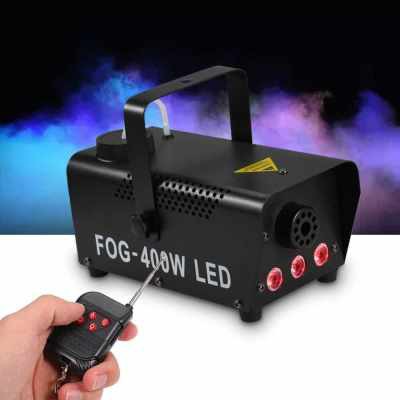 LED 400W Wireless Control Smoke Machine Mini RGB Interlaced LED Fog ...