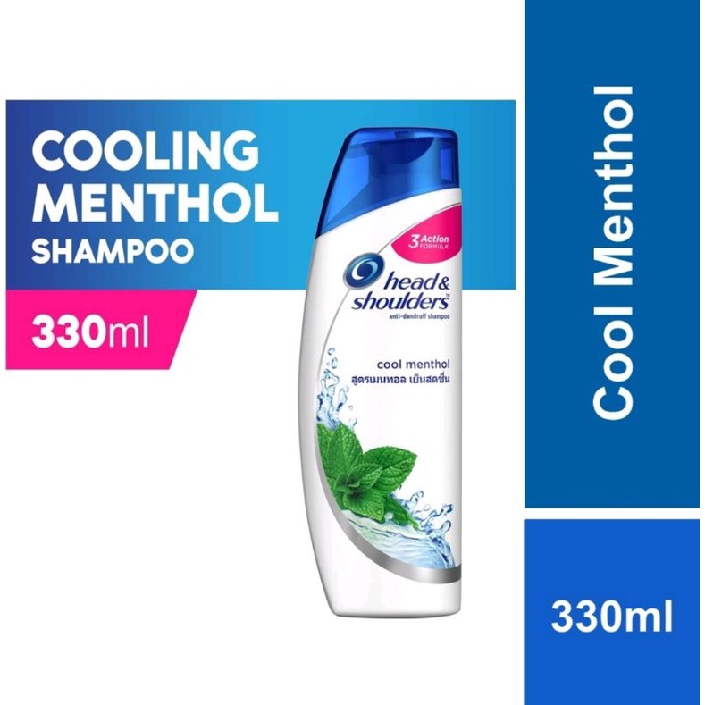 Head & Shoulders Cool Menthol Anti-Dandruff Shampoo (330 ml) | Shopee ...