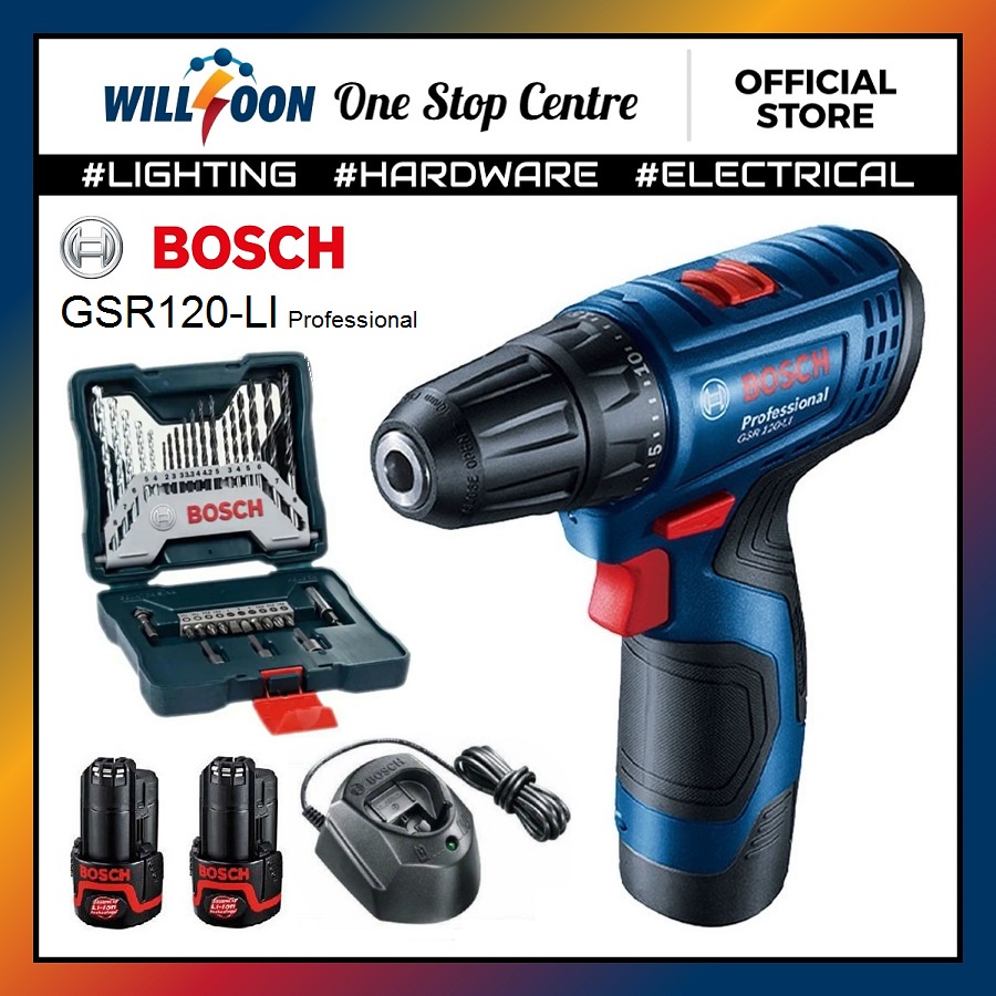 Bosch GSR120LI Cordless Drill/Driver GSR120-LI GEN2 | Shopee Malaysia