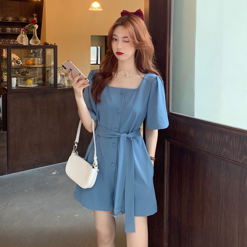 N/A KOREAN LOOSE WILD STRAIGHT LEG PANTS CASUAL JUMPSUIT | Shopee Malaysia