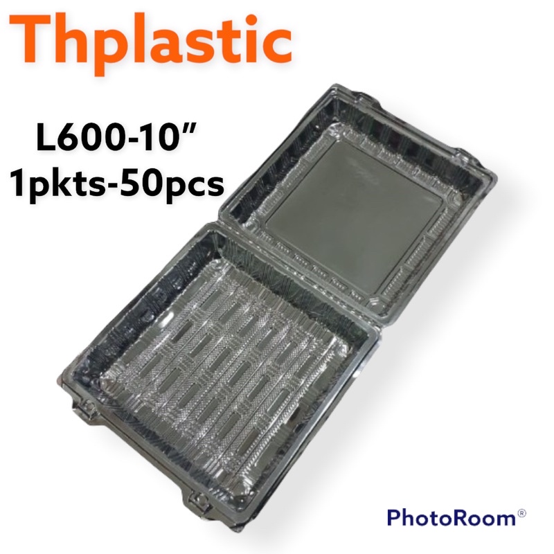 TH-OPS L600 | [10"] Square Plastic Container 1pkts-50pcs+- | Shopee ...