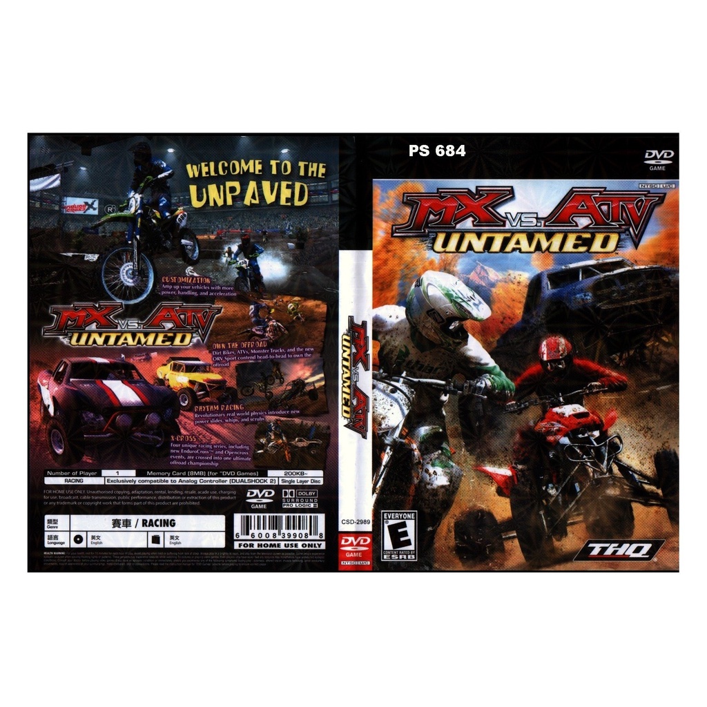 PS2 GAME COLLECTION MX VS ATV UNTAMED (CD Version) | Shopee Malaysia