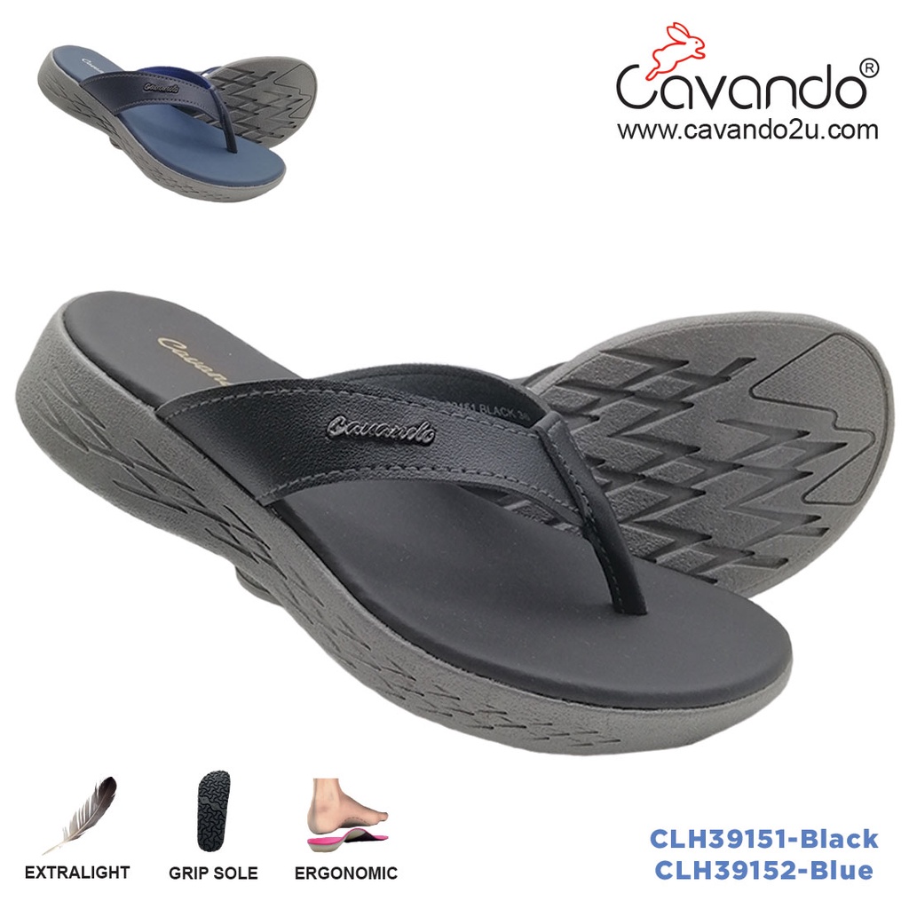 Cavando Sandal Wanita Warna Hitam/Biru - Women's Sandals CLH39151 ...