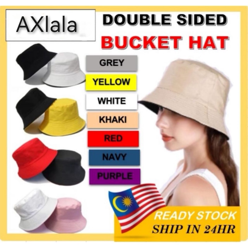 Bucket Fisherman Hat Unisex Topi Perempuan Wanita Lelaki 男女盆帽 渔夫帽 帽子 ...