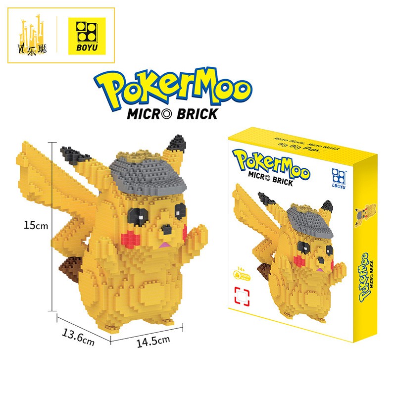 Pokemon Building block Extra BIGGER size | Pokemon Mini Building block ...