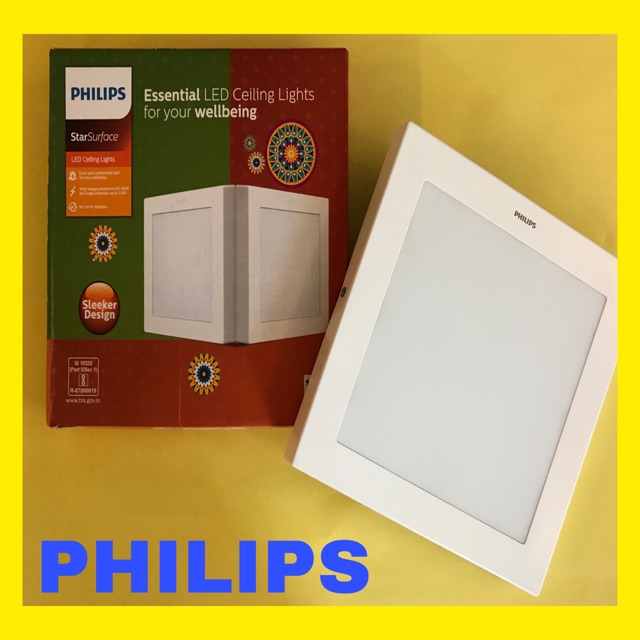 PHILIPS 18W LED STAR SURFACE SQUARE CEILING LIGHT | Shopee Malaysia