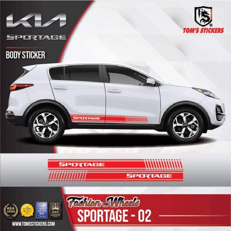 👍👍 KIA SPORTAGE CAR BODY STICKER SET SPORTAGE - 02 | Shopee Malaysia