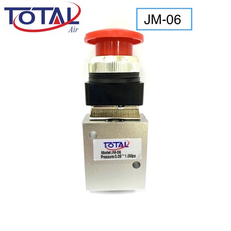 3/2 Way JM-06 Mushroom Push Button Control Valve 1/4” Pneumatic Mechanical Valve | Shopee Malaysia