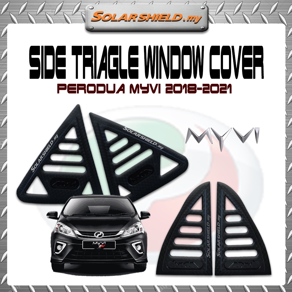 Perodua Myvi 2018-2021 Rear Side Window Cover (4pcs/set) | Shopee Malaysia