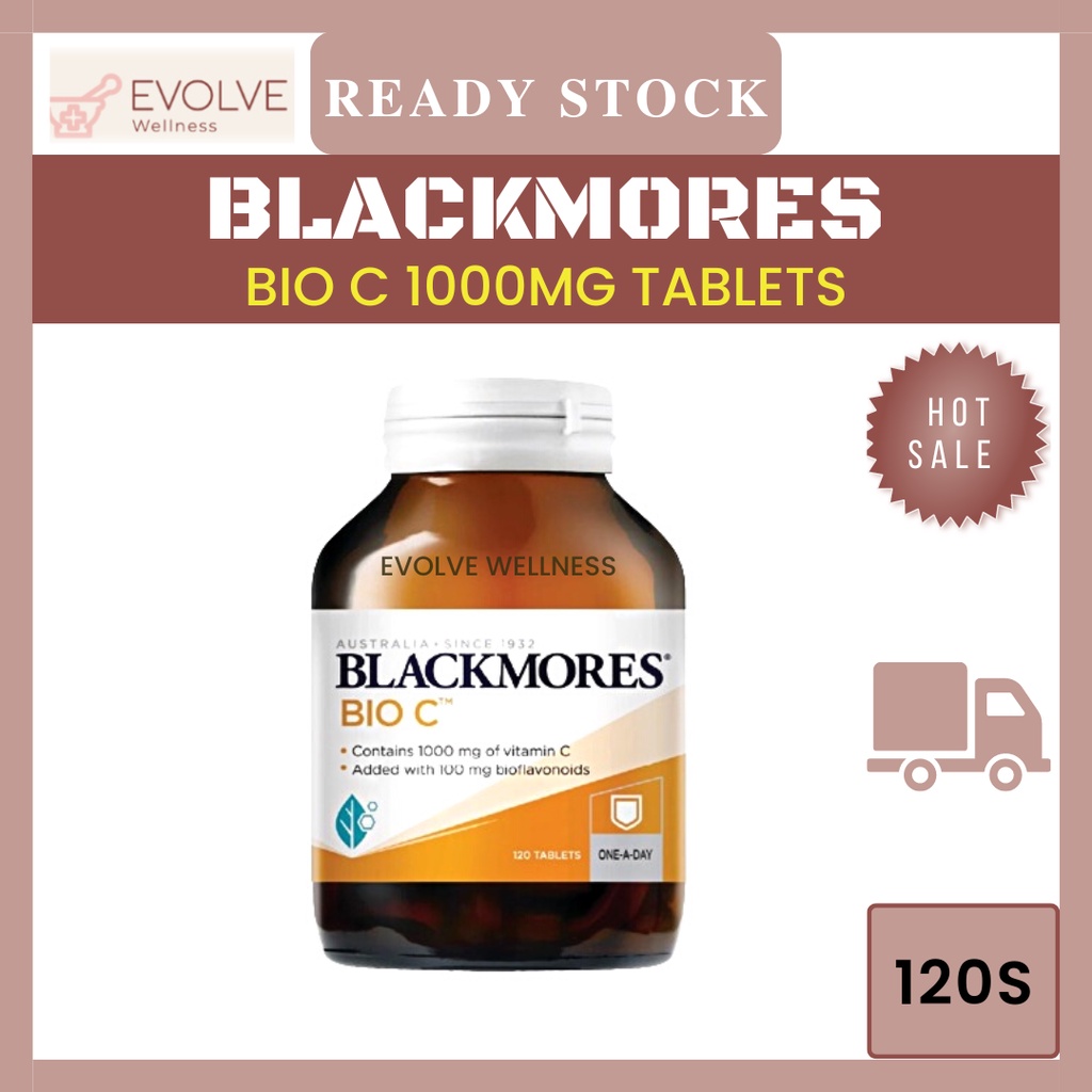 BLACKMORES BIO C 1000MG TABLETS 120S [VIT C 1000MG+100MG BIOFLAVONOIDS ...