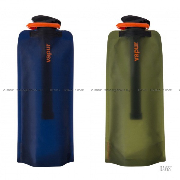 Vapur MicroFilter Bottle Set 1.0L - flexible reusable anti-bottle micro ...